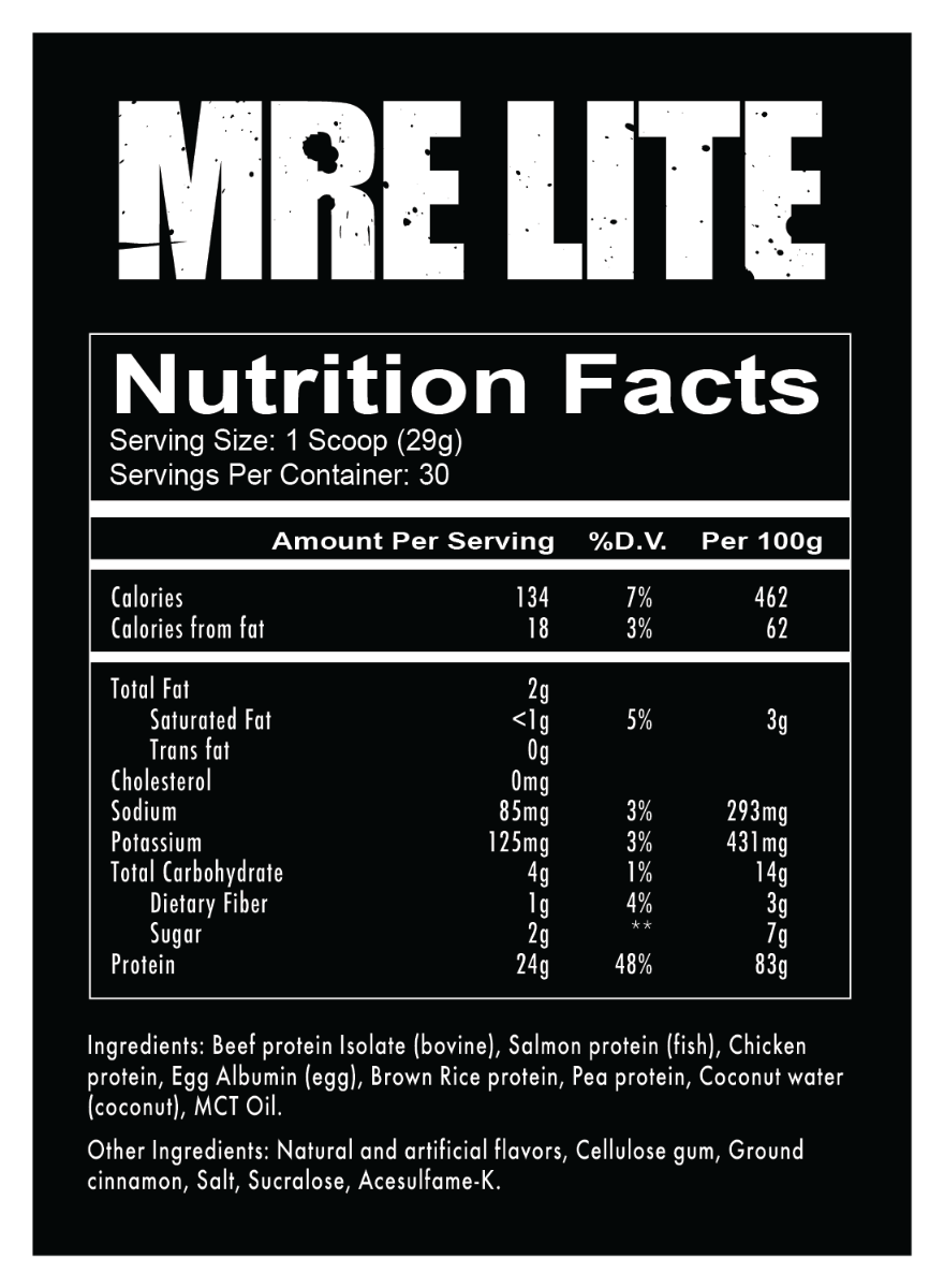 Redcon1 MRE Lite 1.92lbs | Supplement King