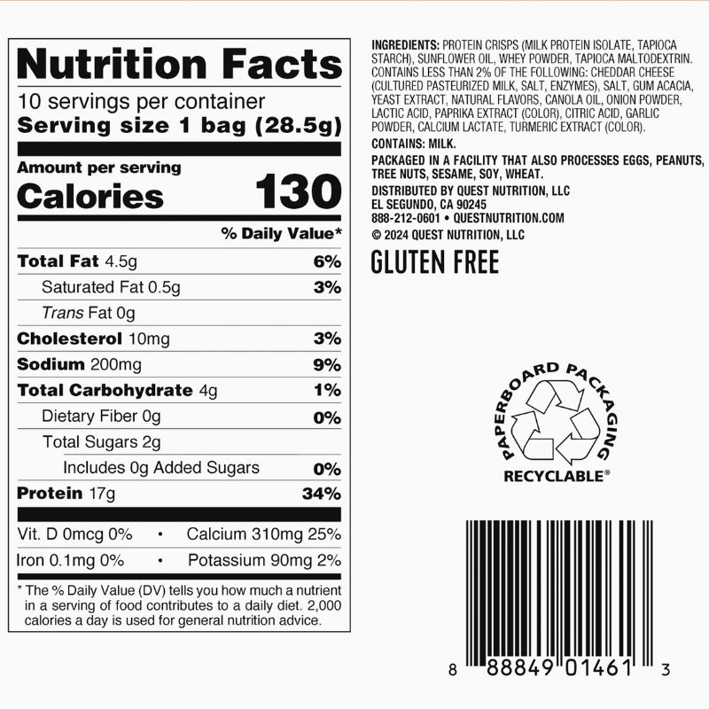 Quest Nutrition Crunchy Protein Puffs 1oz Bag | Supplement King