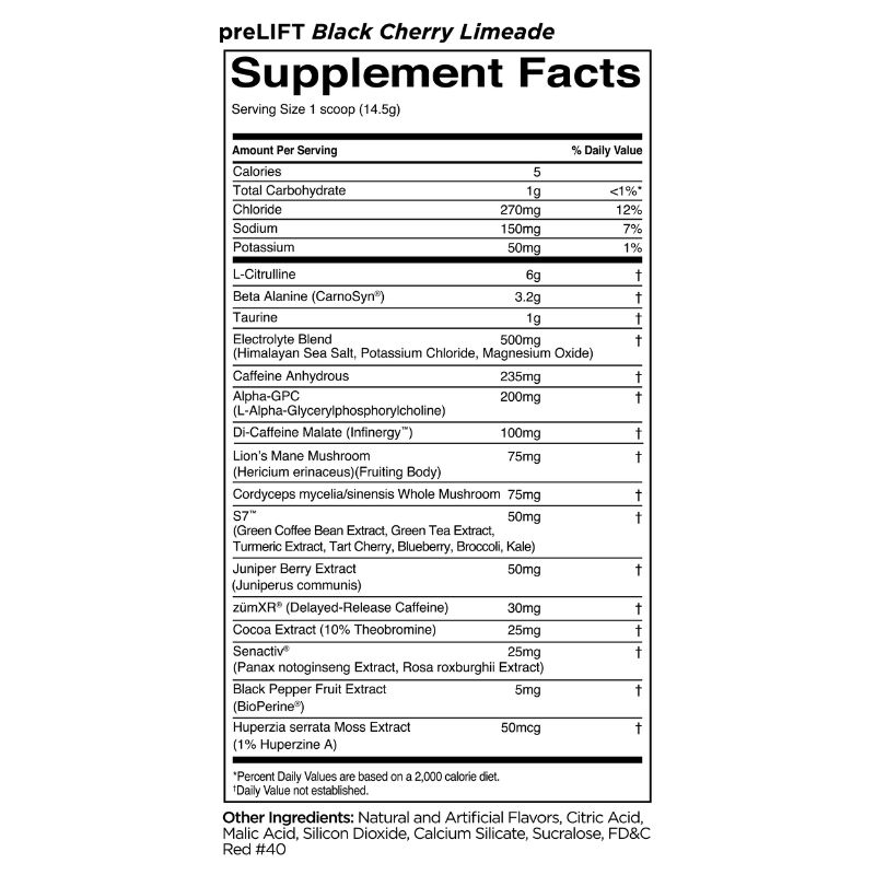 Rule 1 Pre Lift 30 Servings | Supplement King