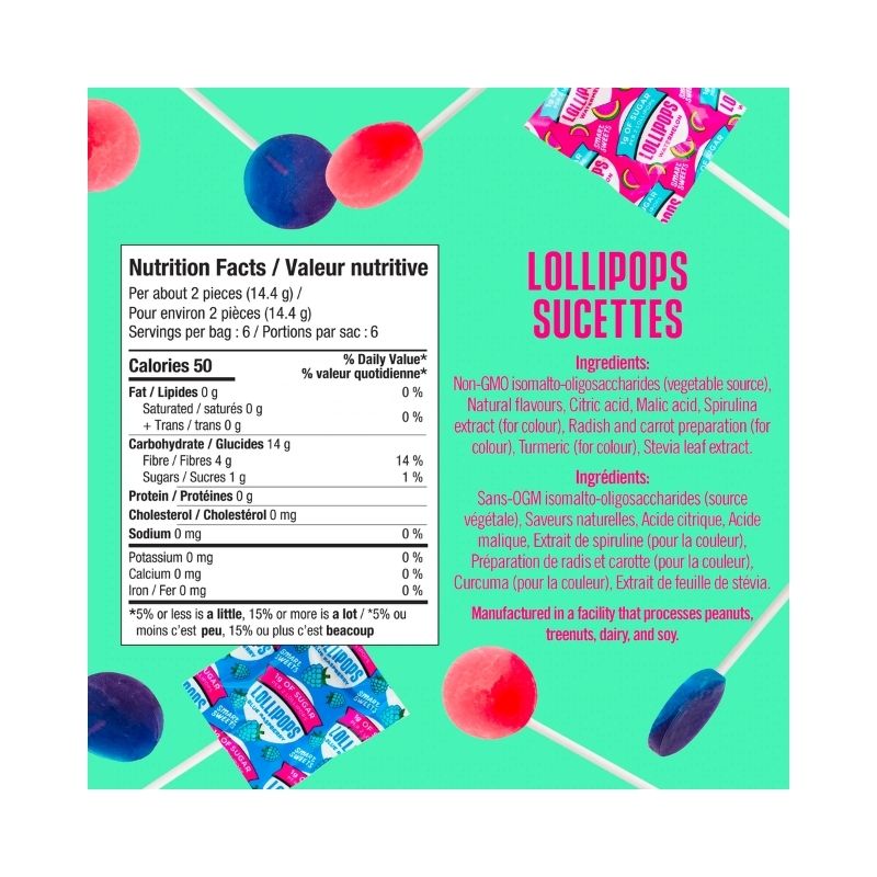 Smart Sweets Lollipops 85g | Supplement King